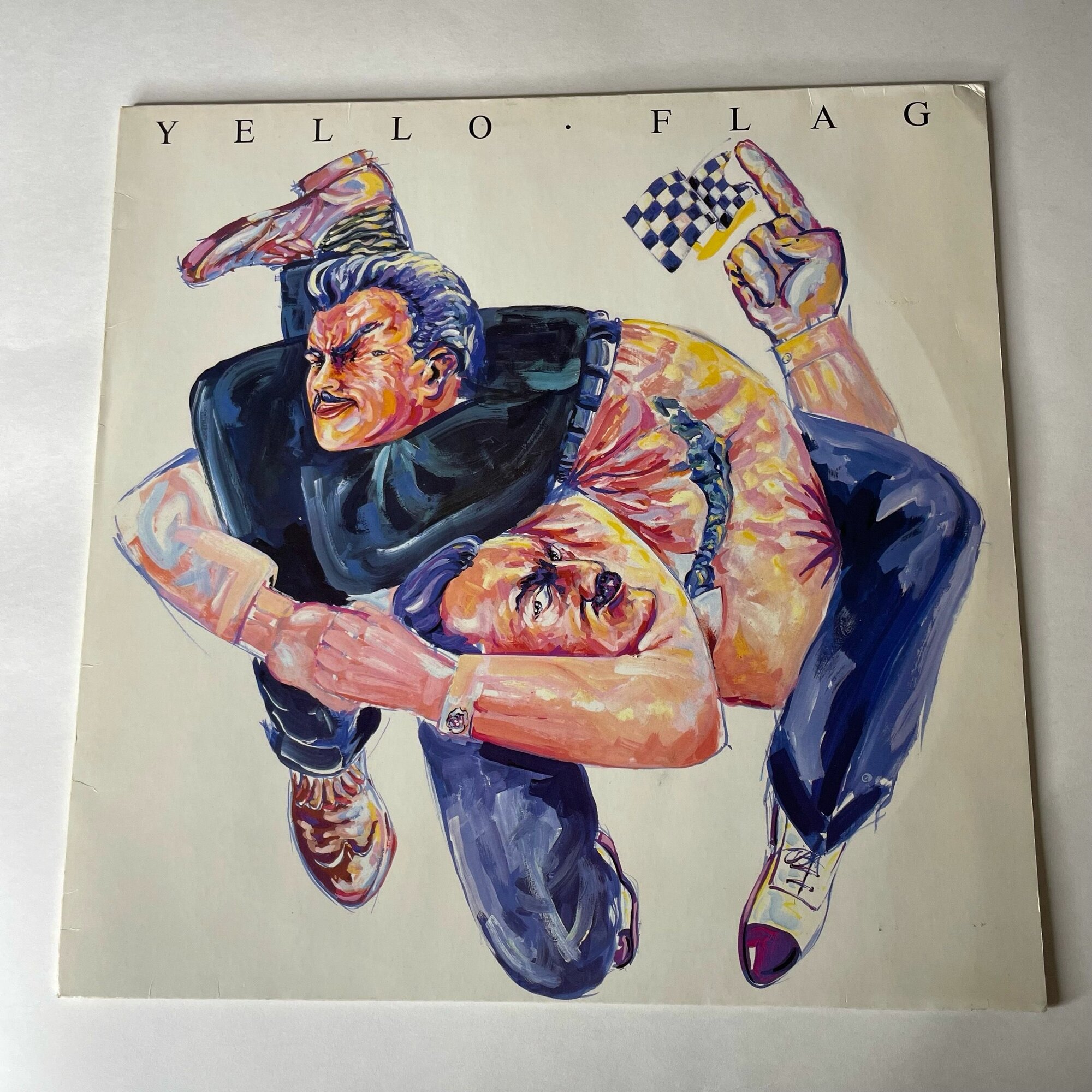 Винтажная виниловая пластинка LP Yello Flag (Германия 1988) The Race