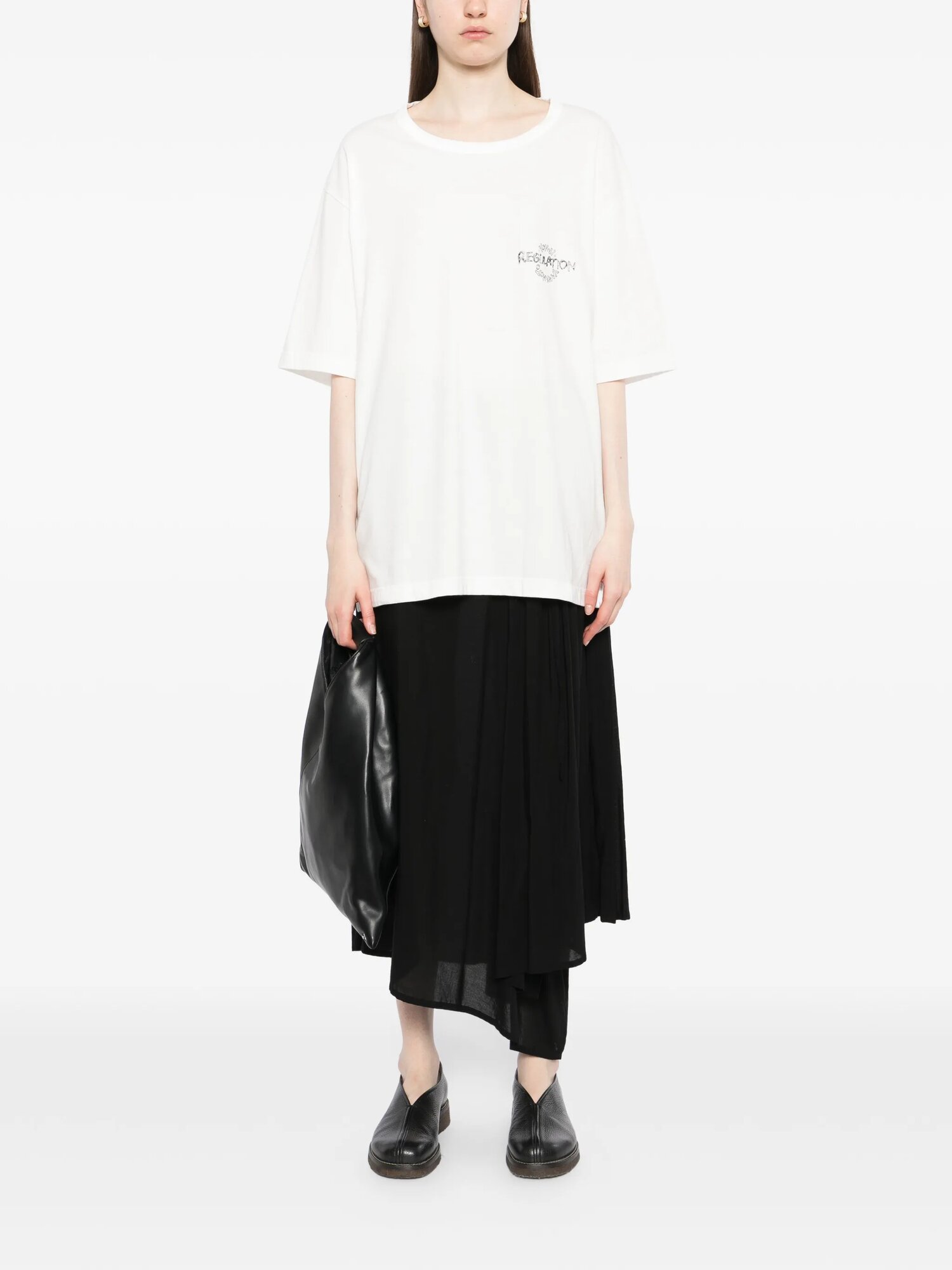 Футболка Yohji Yamamoto, размер 46, белый — фото 1