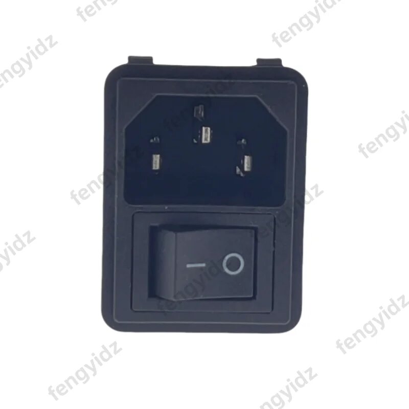 Выключатель питания IEC 320 C14, черный, без подсветки