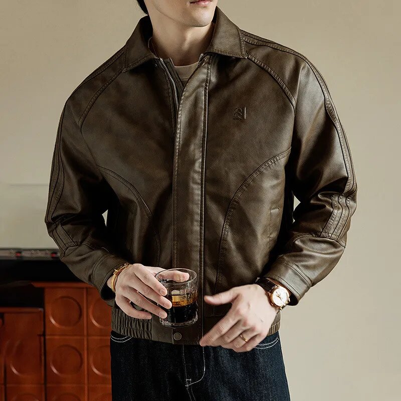 Куртка кожаная