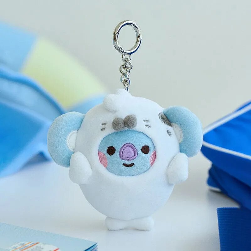 Плюшевая кукла-брелок BTS BT21 Ocean Friends Мягкая игрушка 10 см