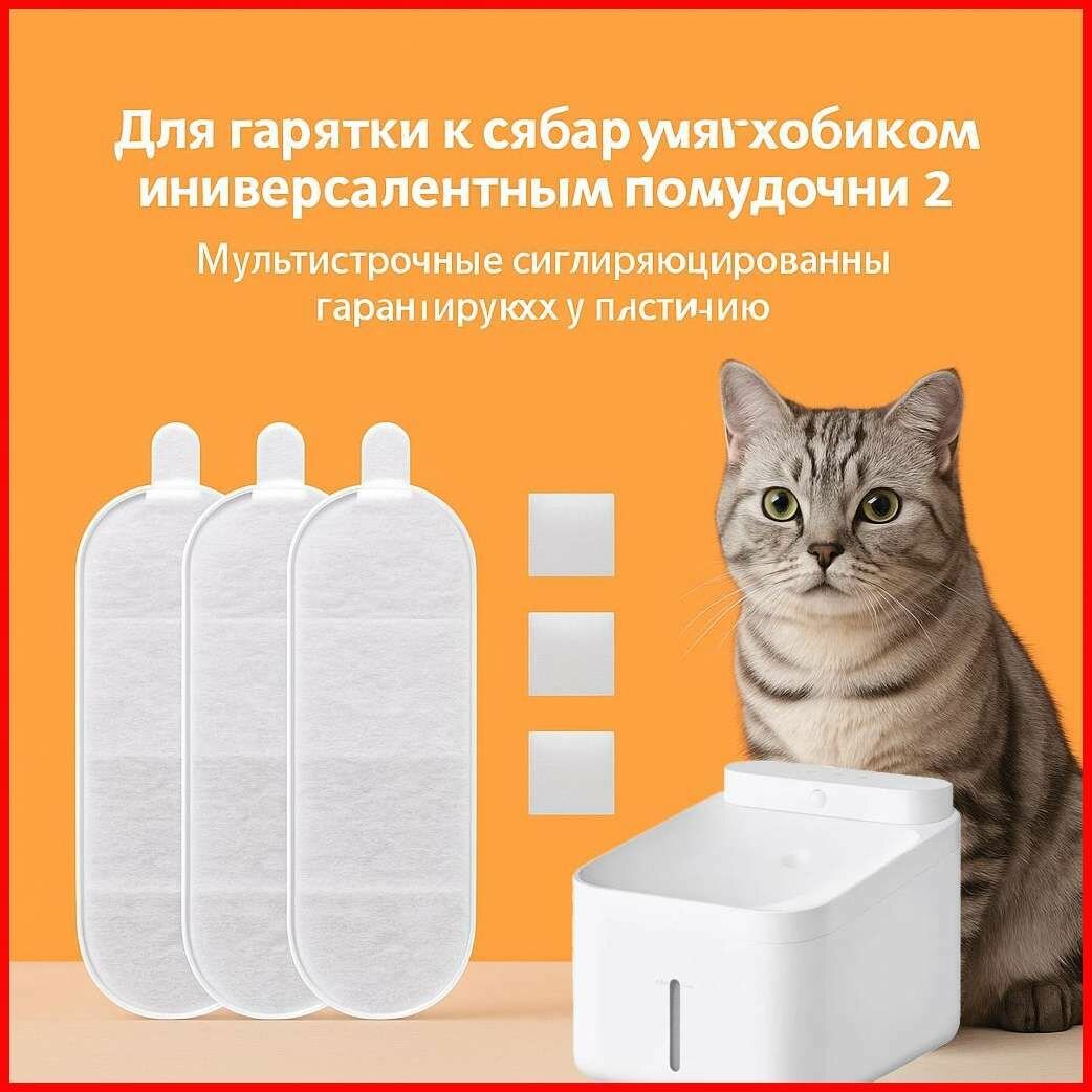 Набор фильтров для умной поилки Xiaomi Smart Pet Fountain 2 для кошек и собак