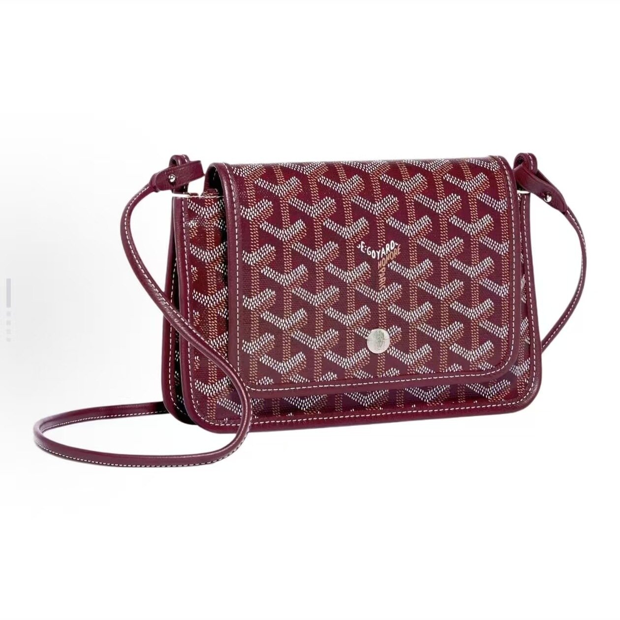 Сумка-конверт Goyard WOC с узором «гусиная лапка», Y-образная трехслойная сумка-клатч с полноцветным принтом, сумка на плечо и через плечо.