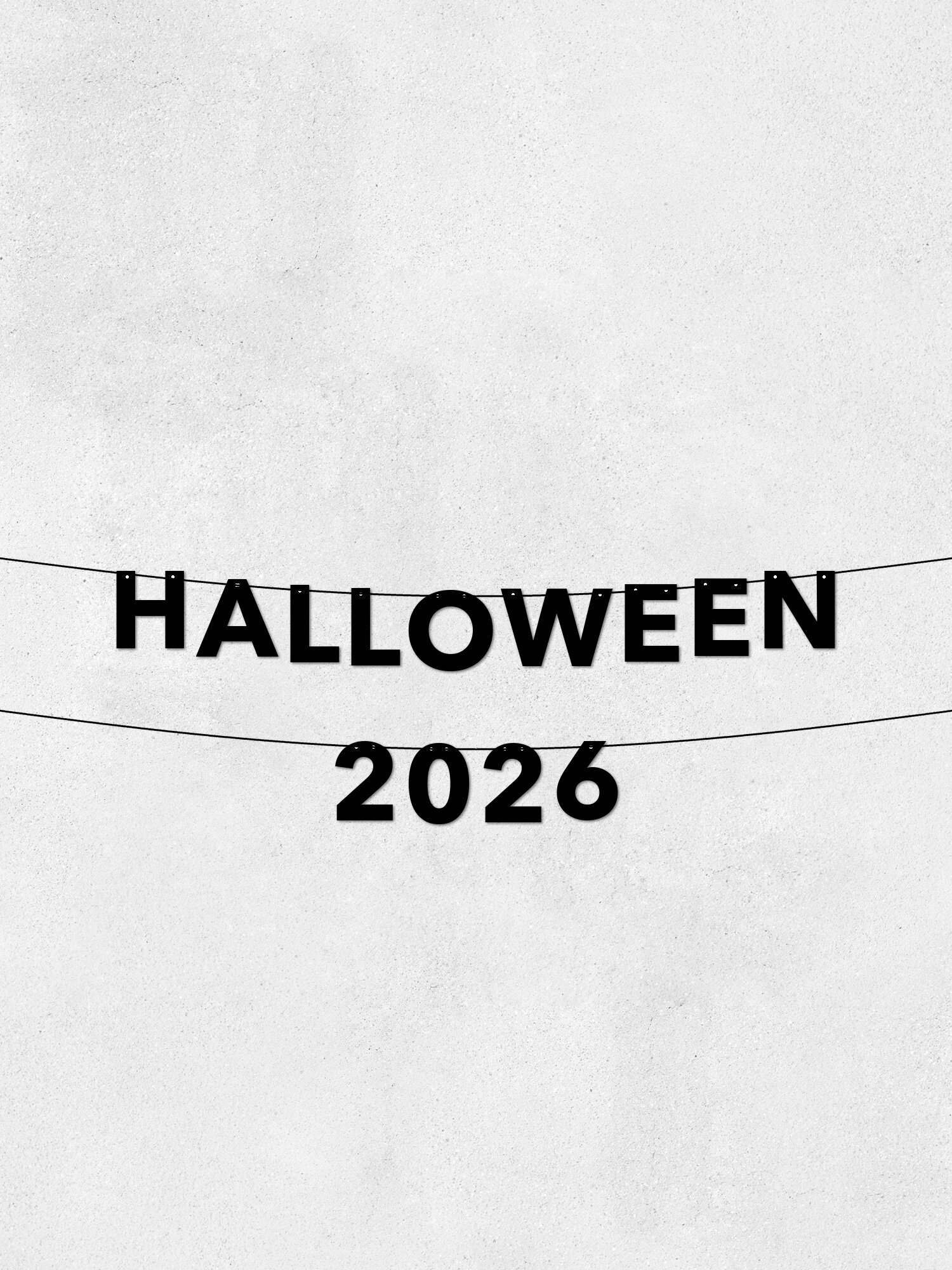 Гирлянда фраза для Хэллоуина 2026 Декор из букв, устойчивый к влажности, 10 см, легко крепится