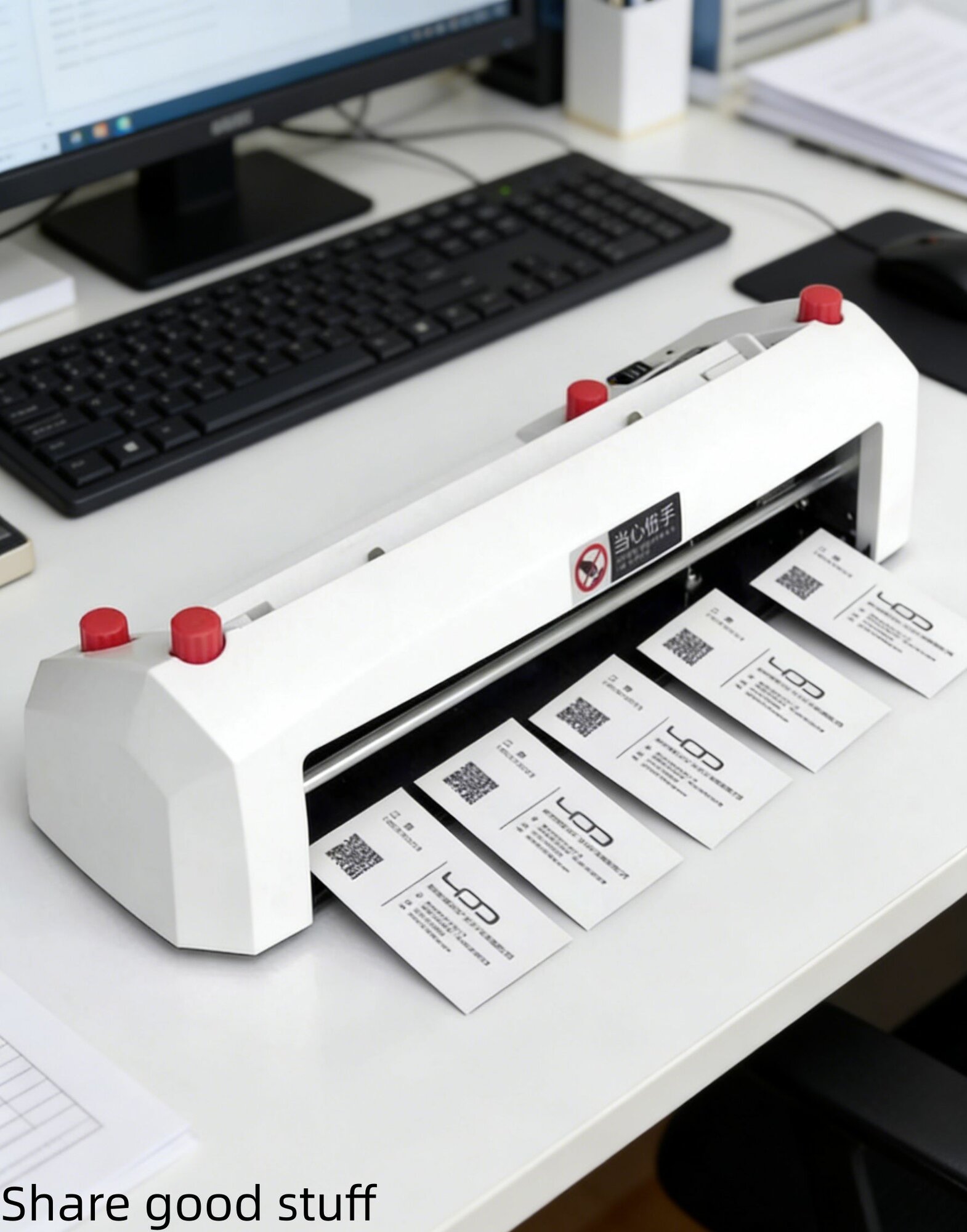 Резак для визитных карточек, точная настройка на несколько размеров