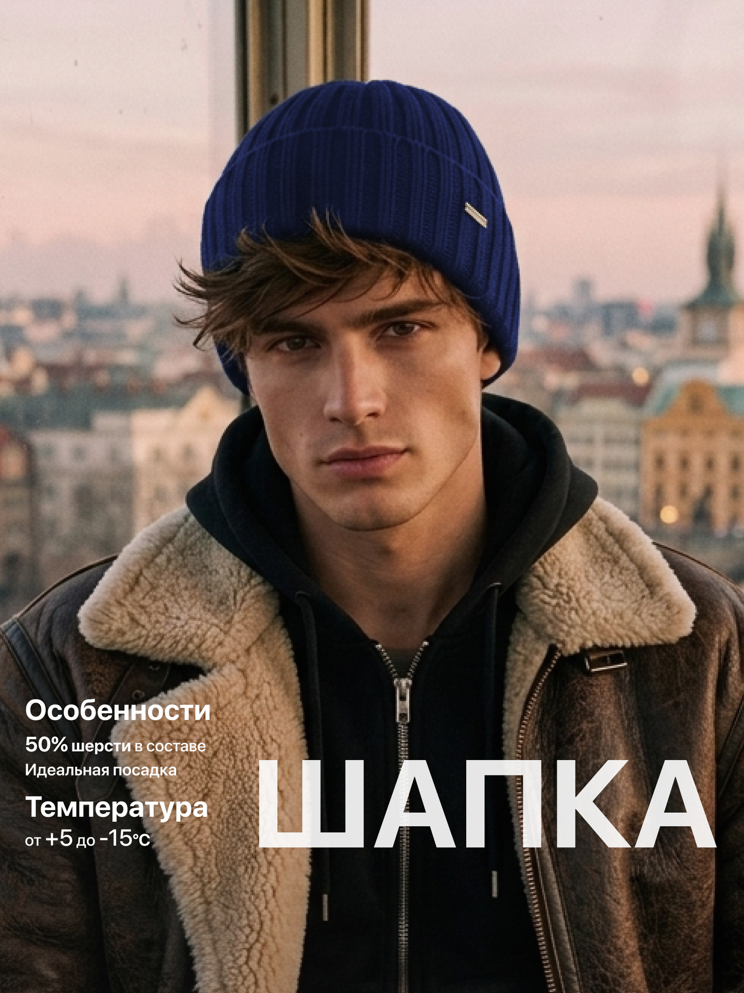 Шапка-бини Томас для мужчин