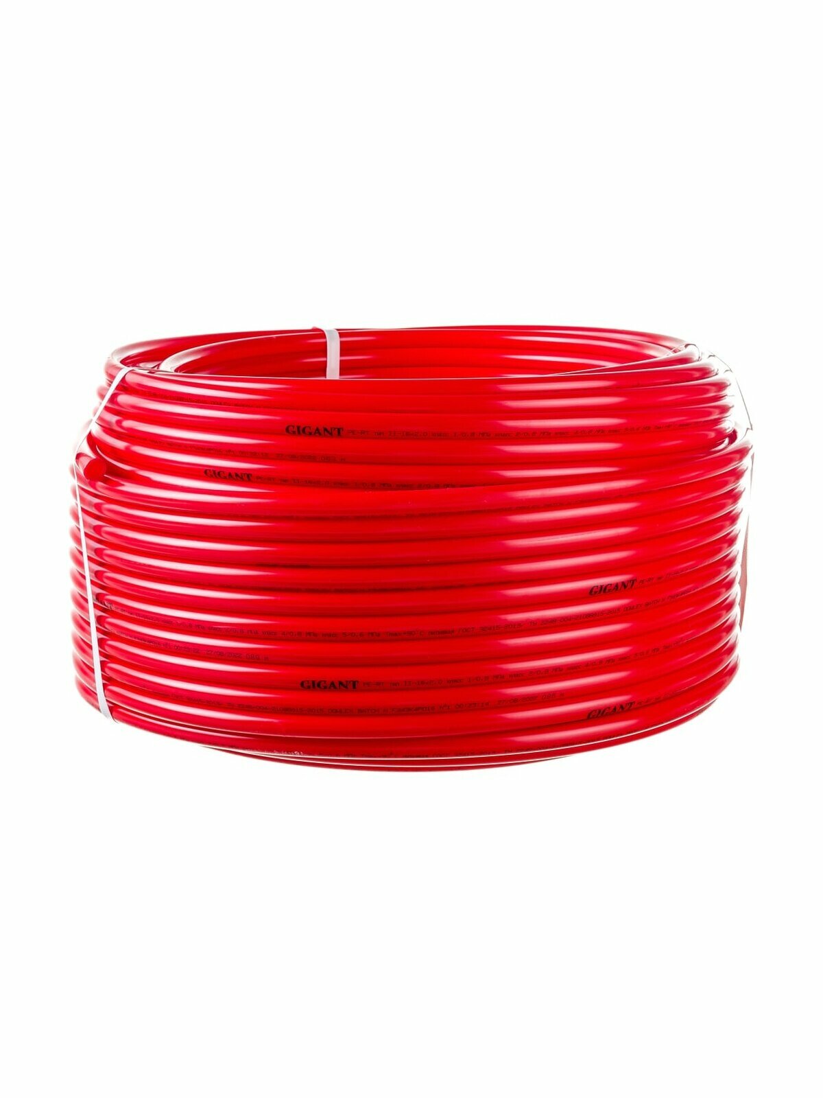 Труба из полиэтилена повышенной термостойкости Gigant PE-RT 16x2.0 мм, PN8, красный, бухта 100 м GSG-18