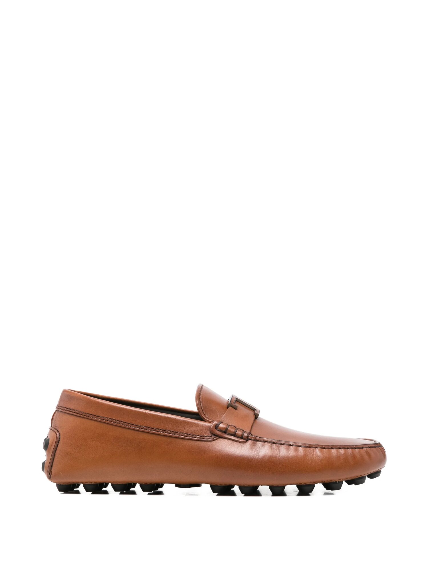 Лоферы Logo-plaque leather loafers