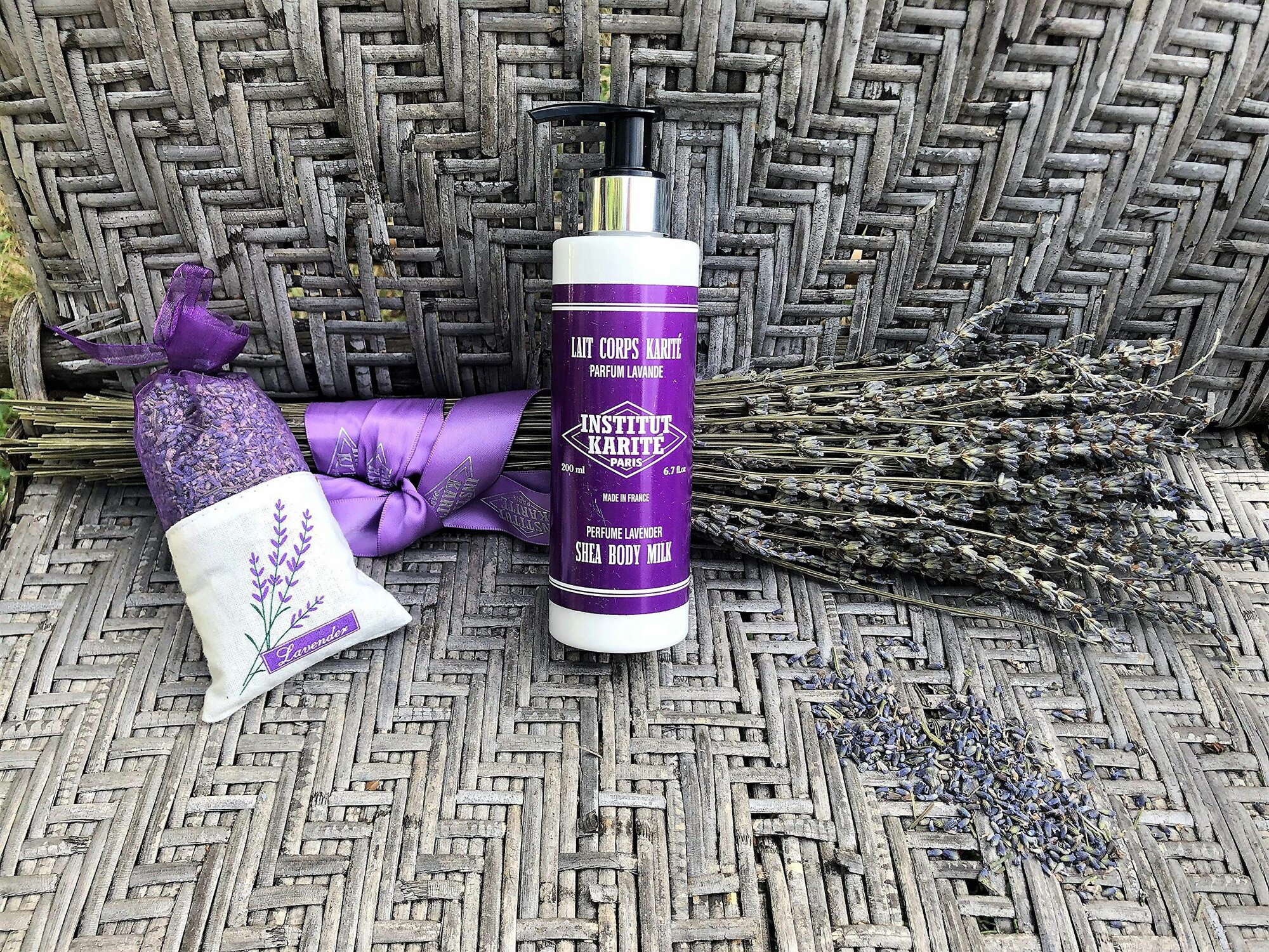 Institut Karite - Shea Body Milk Lavender Увлажняющее молочко-крем для тела с лавандовым маслом ши 500 мл