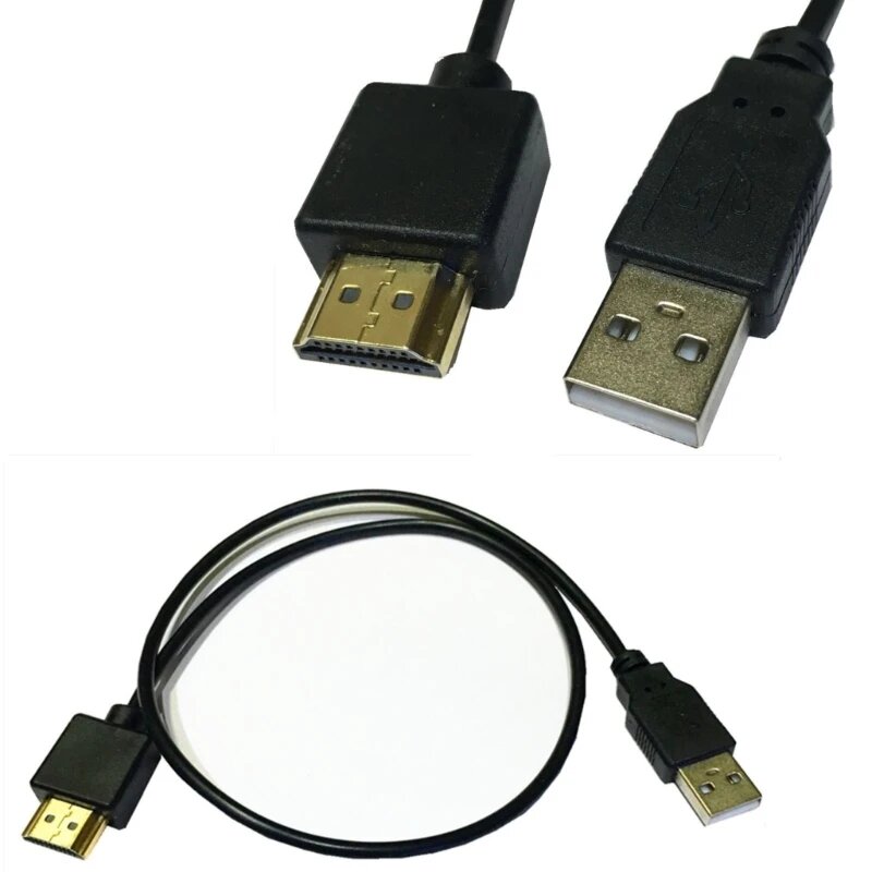 USB-кабель для подключения к HDMI, совместимый с разъемами типа «папа-папа», зарядные шнуры, кабель-разветвитель для зарядки, адаптер для смарт-устройств, USB 2.0 на HDMI