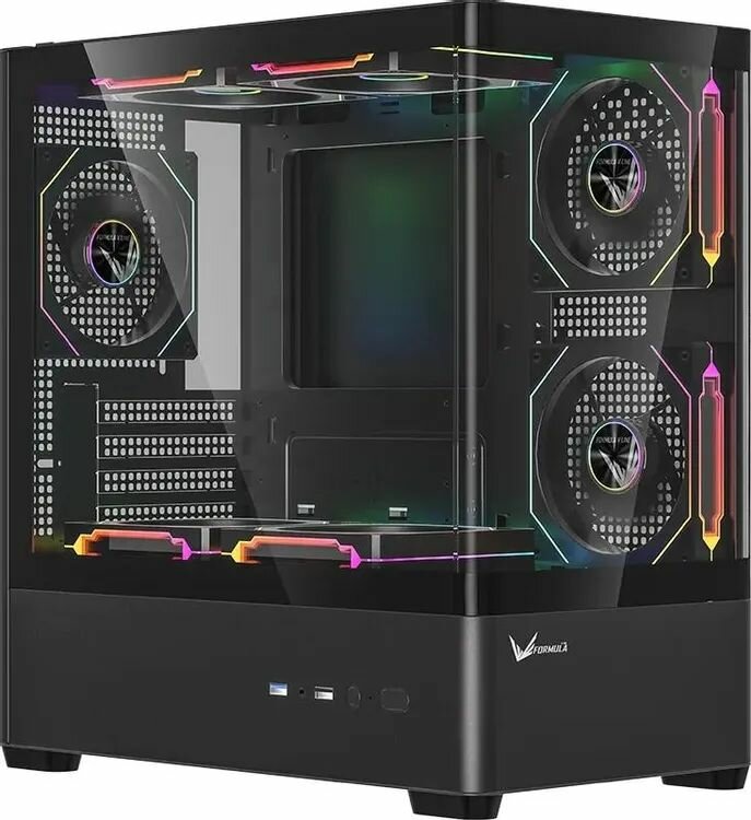 Корпус Formula Crystal U1M Cosmic Black без БП