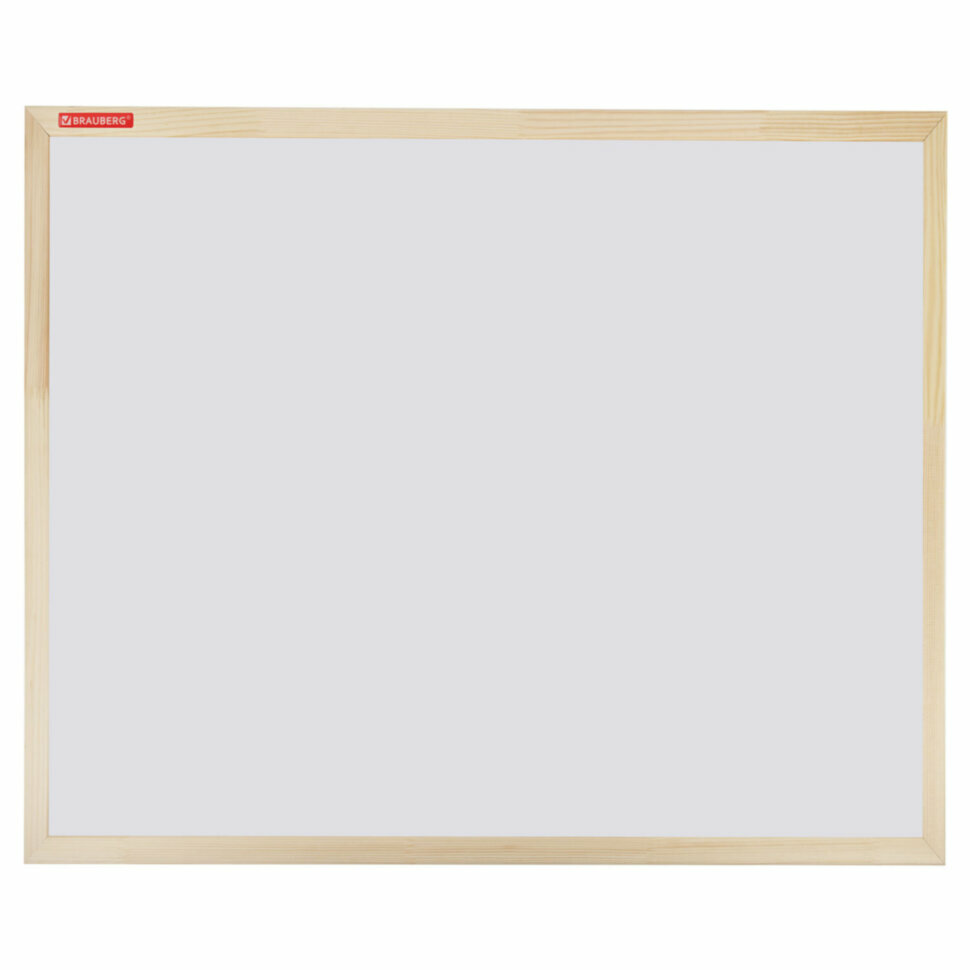 Доска магнитно-маркерная 50х70 см, деревянная рамка, BRAUBERG "Wood", 238795, 238795