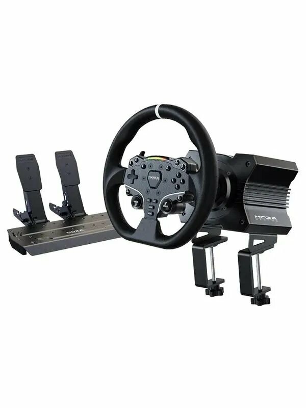 Игровой руль MOZA R5 Bundle R5 Base, ES Wheel, SR-P Lite double Pedals R5 Table Clamp) RS20