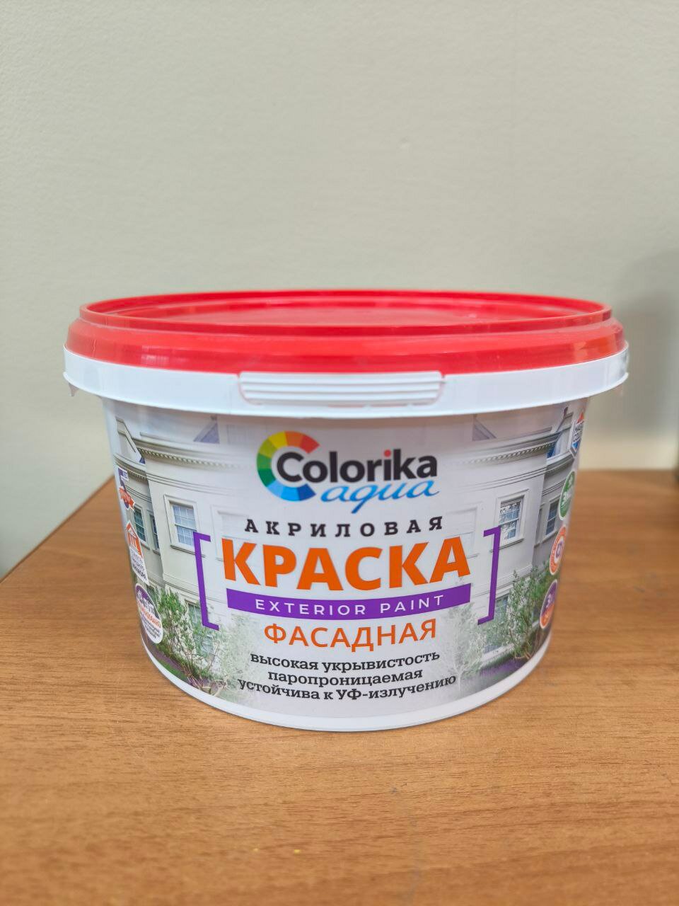Краска фасадная акриловая "COLORIKA AQUA" 1кг