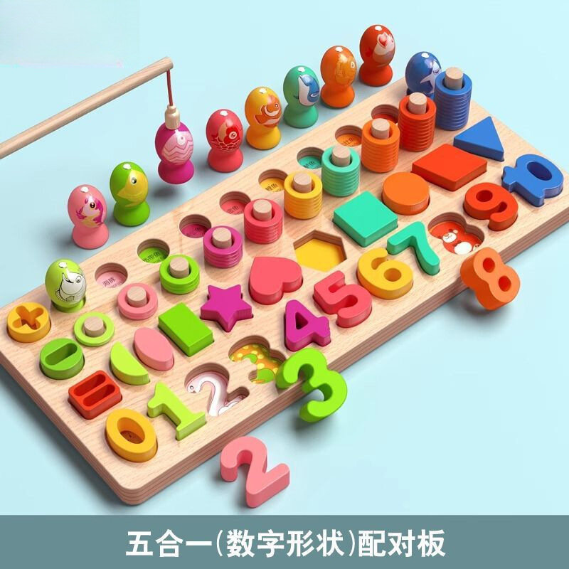 Игрушки-конструкторы для сопоставления чисел для малышей, образовательная головоломка для раннего обучения детей 1-6 лет, для развития интеллекта у девочек и мальчиков.