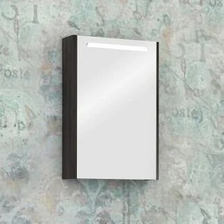 Зеркало-шкаф AQUATON Сильва 50 со светодиодной подсветкой, 50 см, лофт, зеркало настенное в ванную