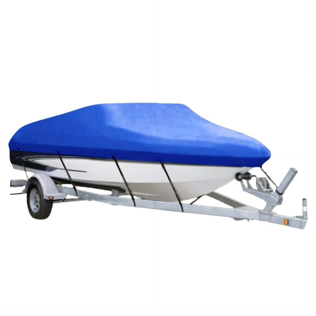 Водонепроницаемый чехол для лодки с регулируемыми лямками, полностью закрывающий лодку длиной от 17 до 19 футов