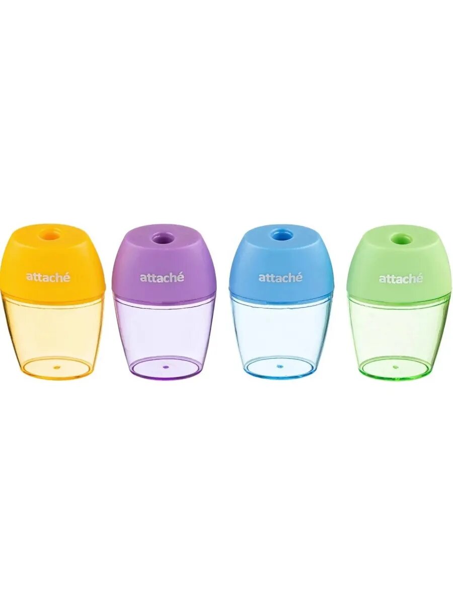 Цветная точилка с контейнером для безопасной заточки