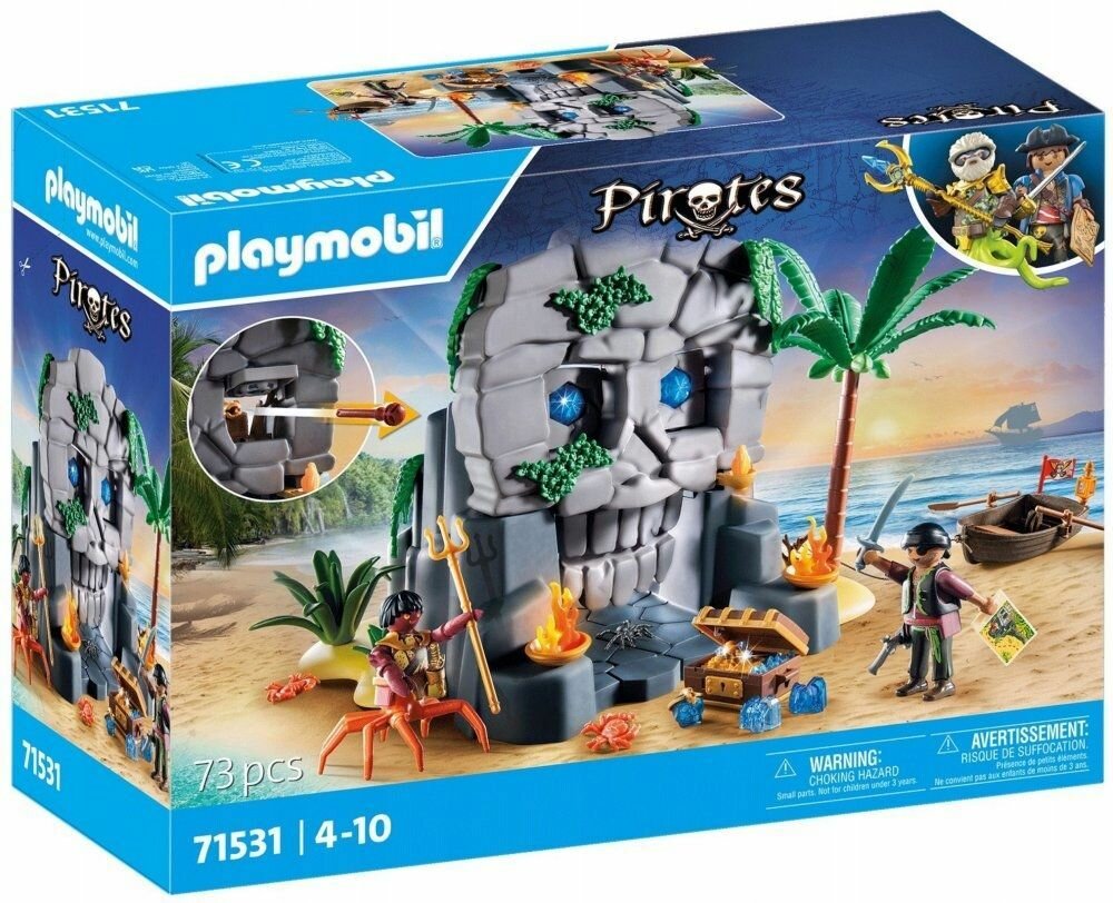 Конструктор Playmobil Pirates - Приключение на Острове Черепа - Плеймобиль Пираты 71531