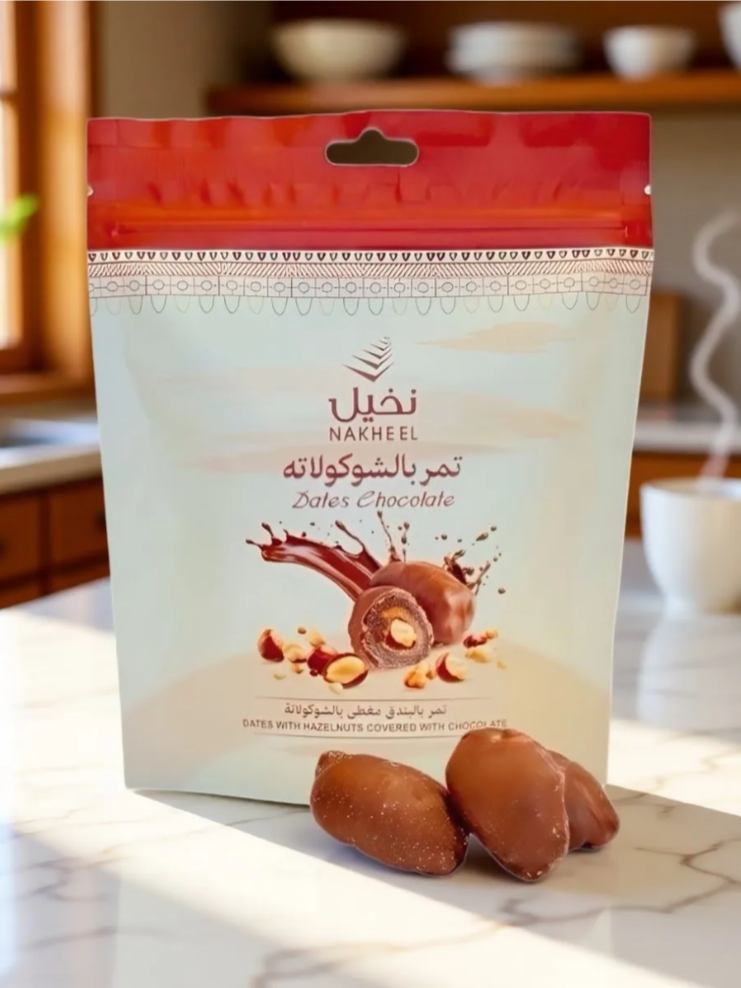 Финики в шоколаде с фундуком NAKHEEL
