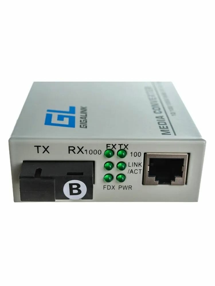 Gigalink Конвертер UTP, 100/1000Мбит/c GL-MC-UTPF-SC1G-18SM-1550-N