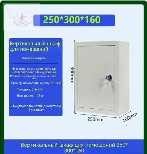 Щиток электрический с монтажной панелью металлический навесной