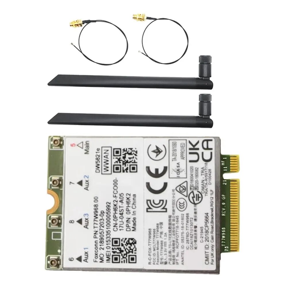 (A C B D) DW5821E X20 4G LTE-Модуль Cat16 Gigabit Беспроводная Карта Для
