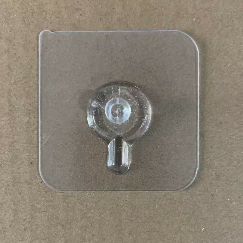 Пластиковый крепеж для рам 6x6 см с 50 мкм клейкой пленкой, идеален для крепления картин на стену без сверления