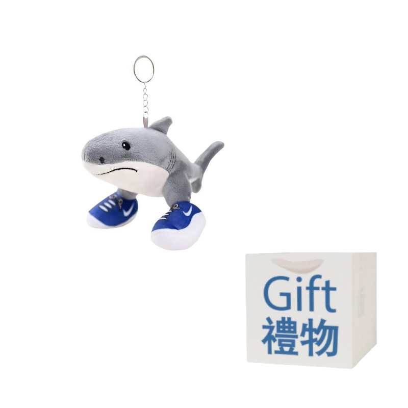 Плюшевый брелок унисекс 77 SEVEN DREAM Two-Foot Shark, 15 см