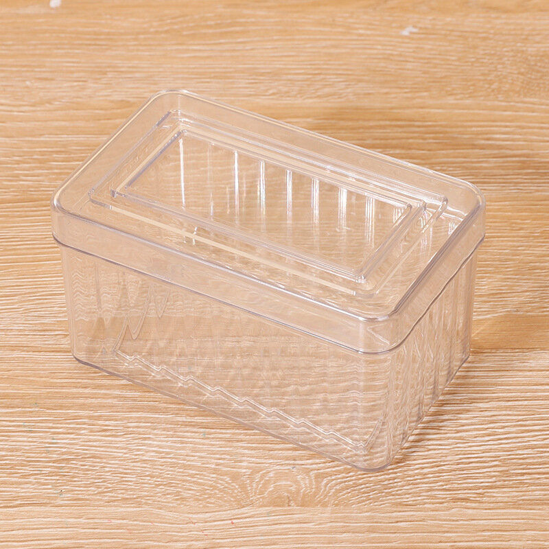 Набор маленьких многоярусных прозрачных пластиковых герметичных контейнеров для кухни, пылезащитные, компактные, 3 шт.