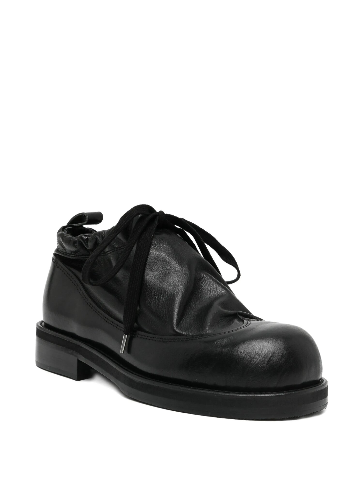 Туфли COMME des GARCONS Leather derby shoes, размер 9, black/black — фото 1
