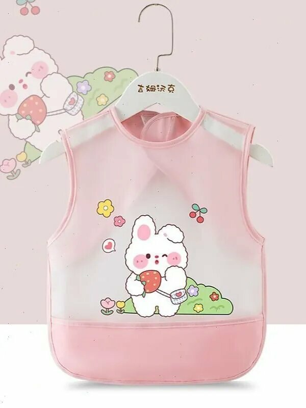 Слюнявчик водонепроницаемый с карманом для малышей, нагрудник для кормления, легко моется, детский