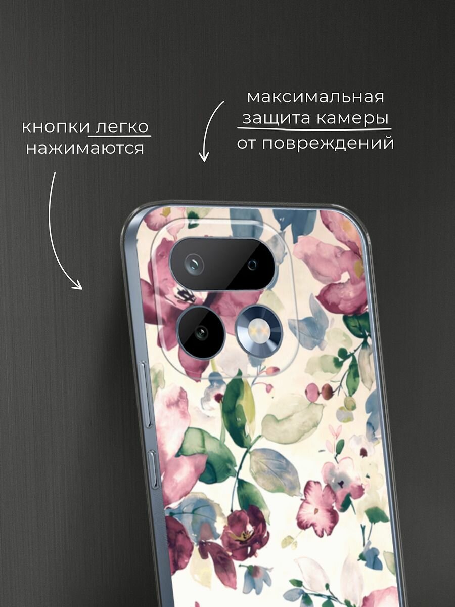 Чехол на Realme 16 Pro / Реалме 16 Про с принтом Акварельная нежность — фото 1