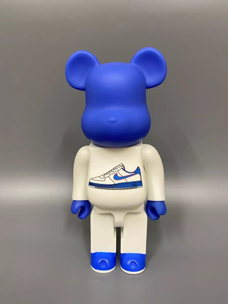 Bearbrick, статуэтка/фигурка, для интерьера, Nike синий, пластик, 28 см
