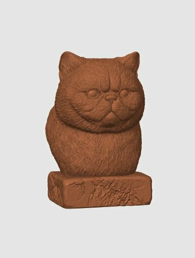 Эксклюзив! Бюст Экзотической Короткошерстной Кошки (10см, коричневый металлик) - Милый друг, подарок, талисман