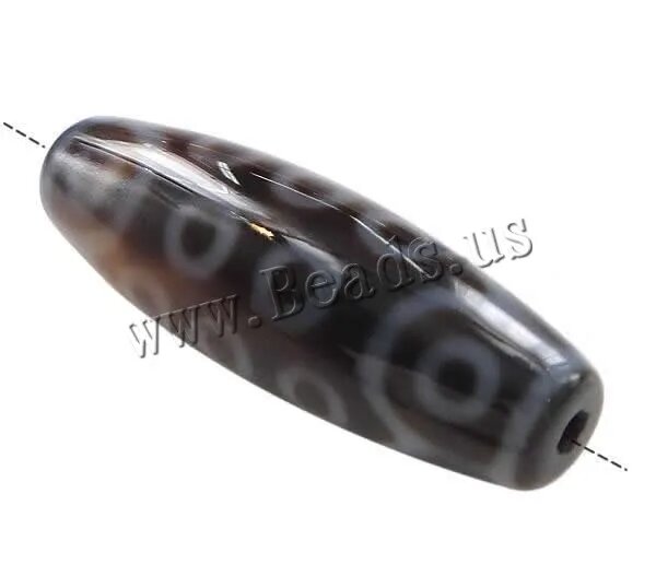 Натуральные тибетские бусины YYW, овальные, семиглазые, двухцветные, 5 шт. 21 eyed