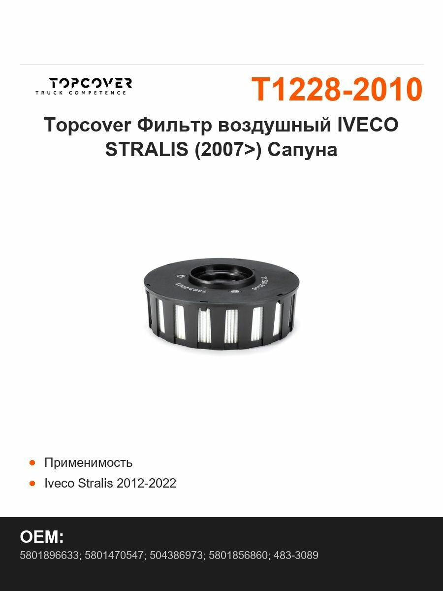 Topcover Фильтр воздушный IVECO STRALIS (2007>) Сапуна