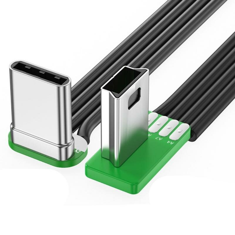 USB-C кабель под прямым углом для цифровой камеры, 0.5m - правильно