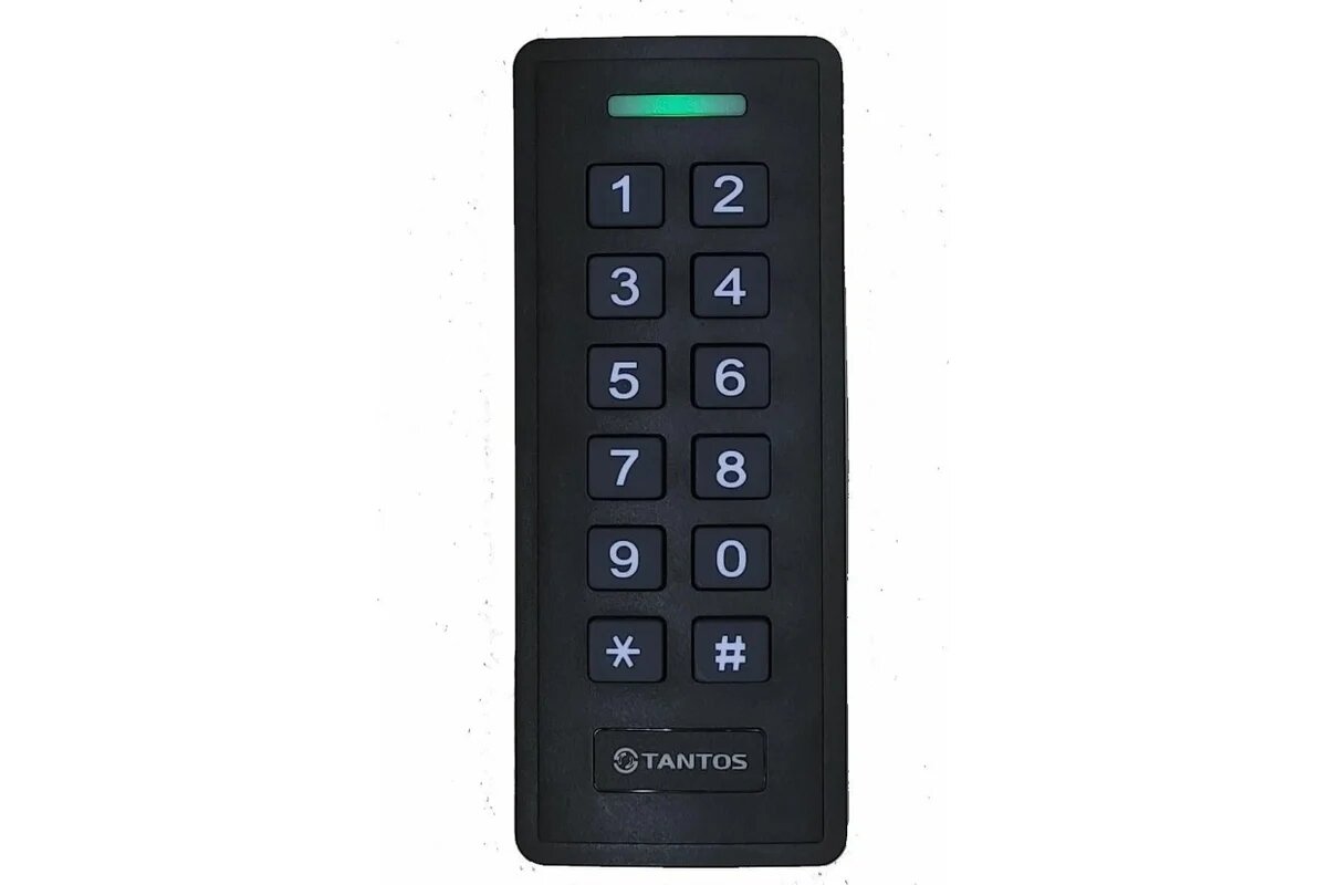 TS-KBD-EMF Plastic Tantos Кодонаборная панель со встроенным считывателем и контроллером карт EM-marin или Mifare