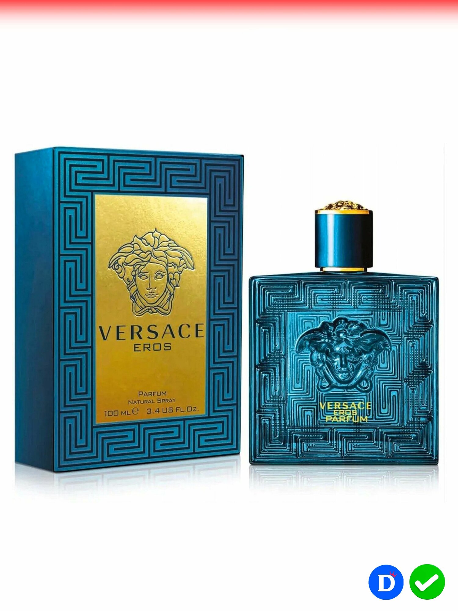 Eros PARFUM Versa./ 100мл / мужской парфюм ерос