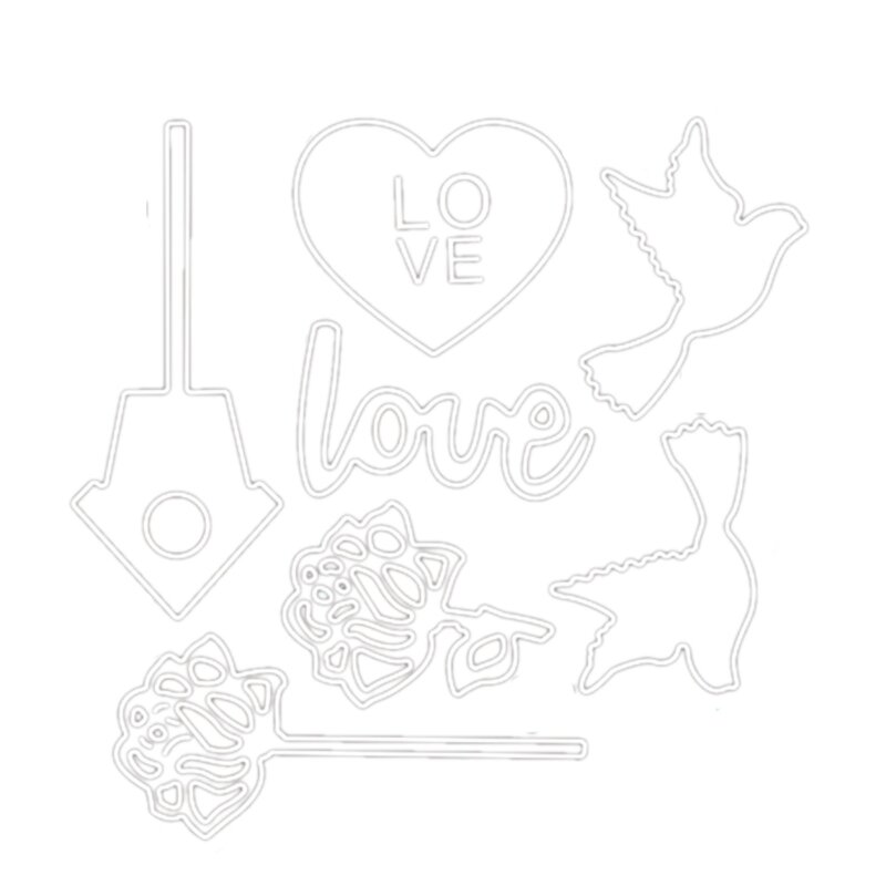Metal Cutting Dies 13 Designs Embossing Die Cuts Stencils for Kids Birthday Card Making DIY Scrapbooking Album Decor