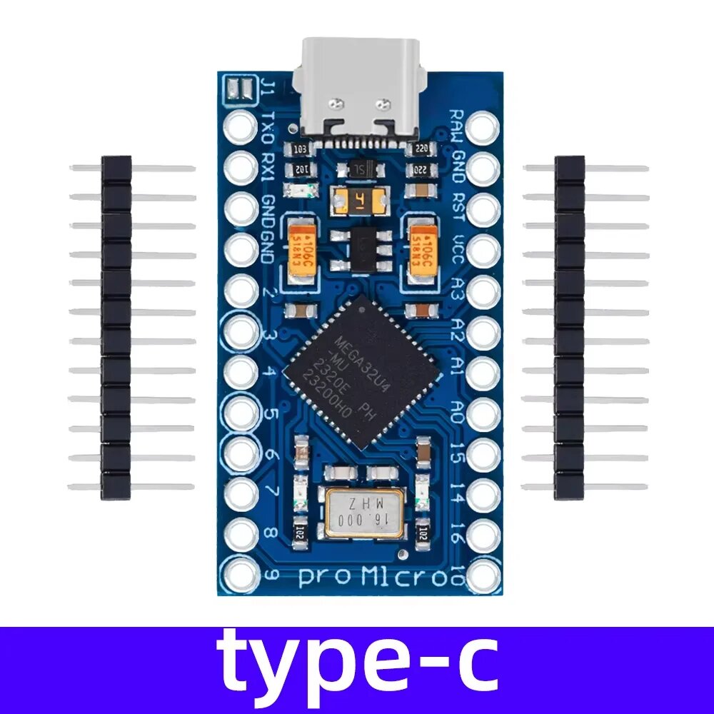 Pro Micro ATmega32U4 модуль TYPE-C USB