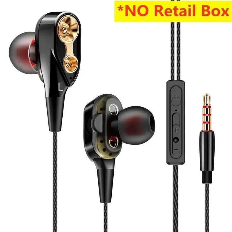 QKZ CK8 черные проводные наушники