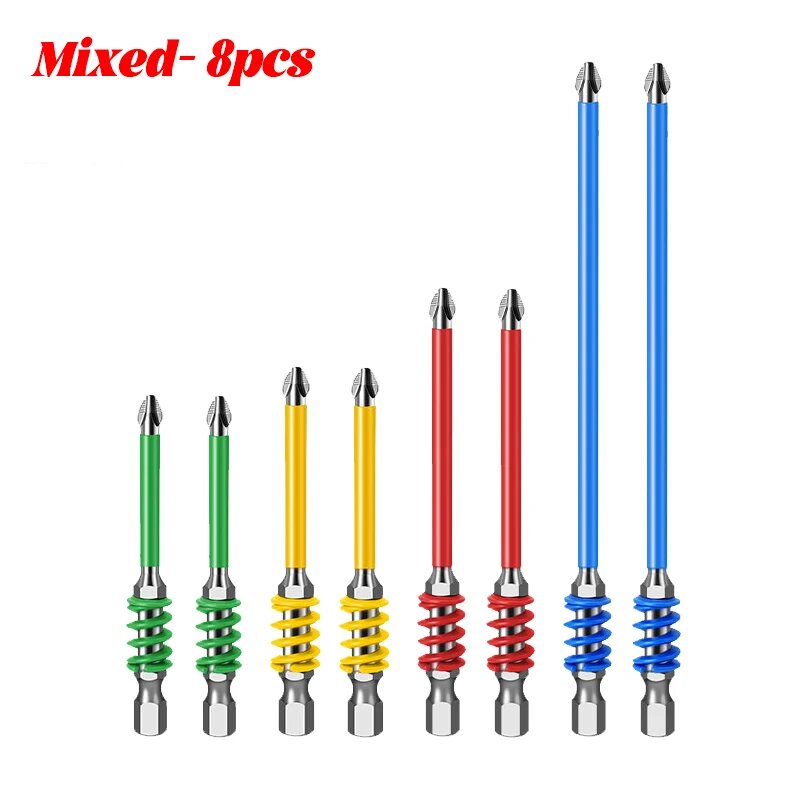 Магнитные сверла Phillips S2, Mixed- 8pcs
