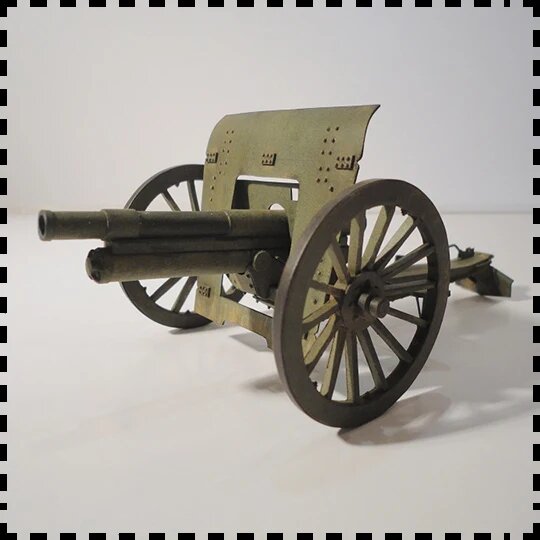 Бумажная модель артиллерийской установки Putilowka 75 mm