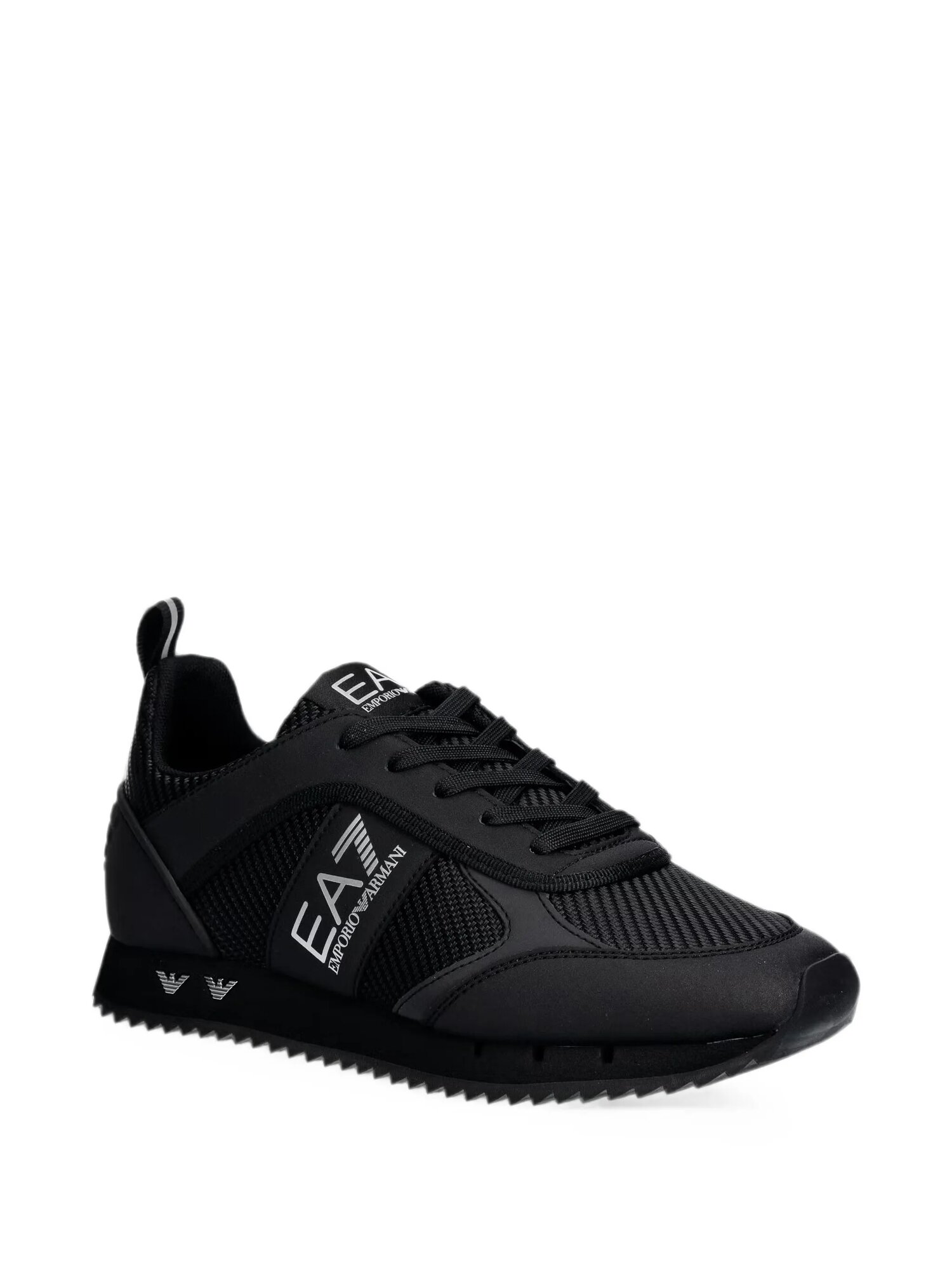 Кроссовки EA7 EMPORIO ARMANI Logo-print panelled sneakers, размер 10.5 — фото 1