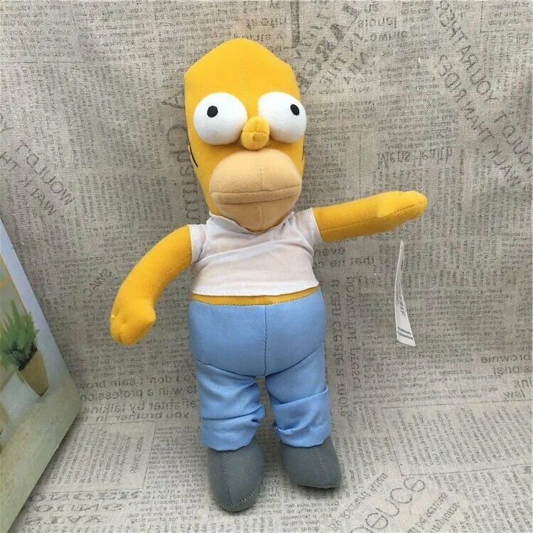 Мягкая игрушка Плюшевая кукла мультяшного персонажа Симпсонов, Simpson family