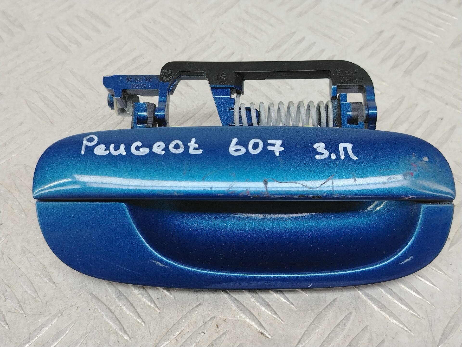 Ручка наружная двери задней правой Peugeot 607 1 (2000 - 2004) 98043102