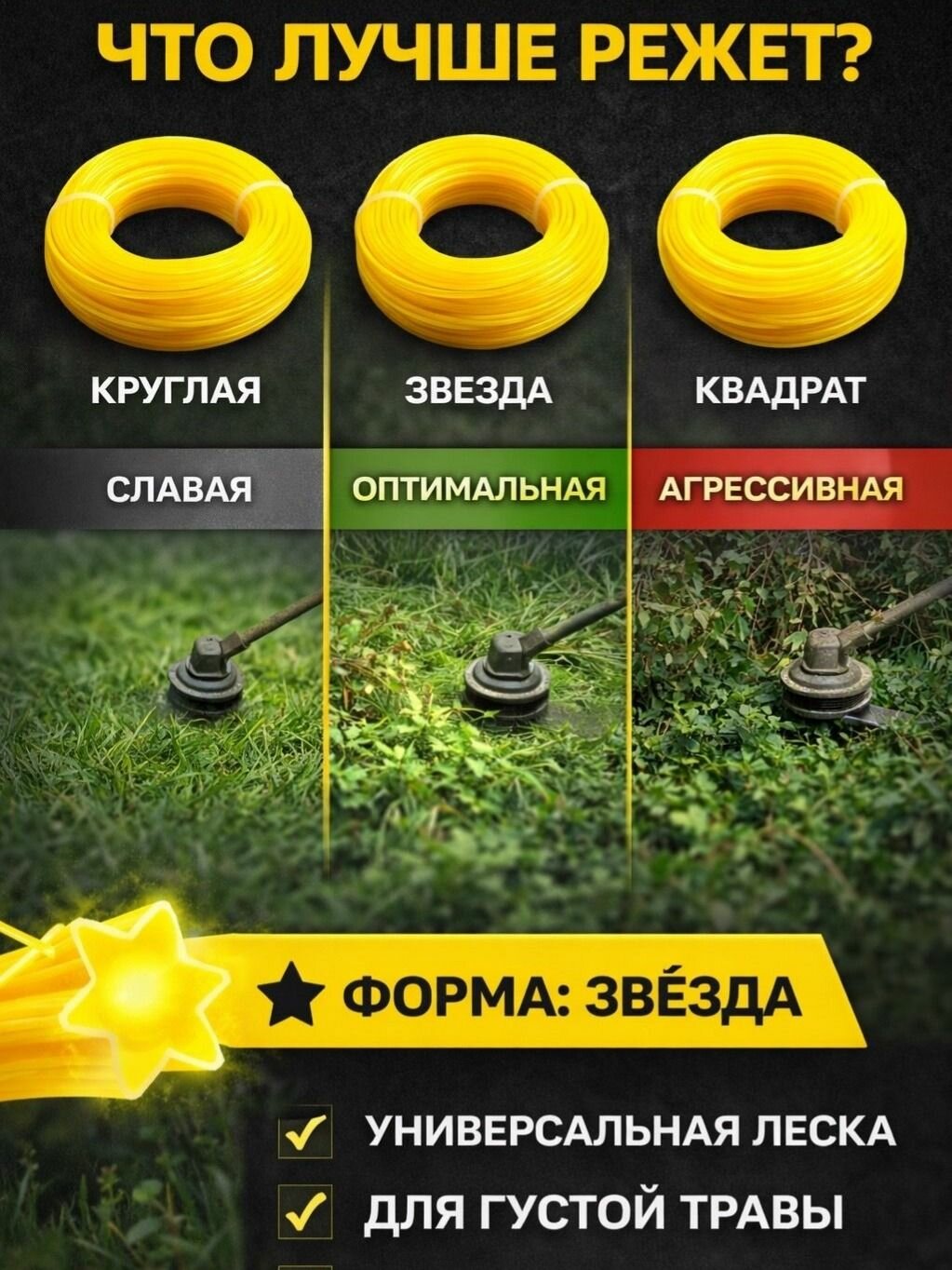 Леска для триммера — фото 1