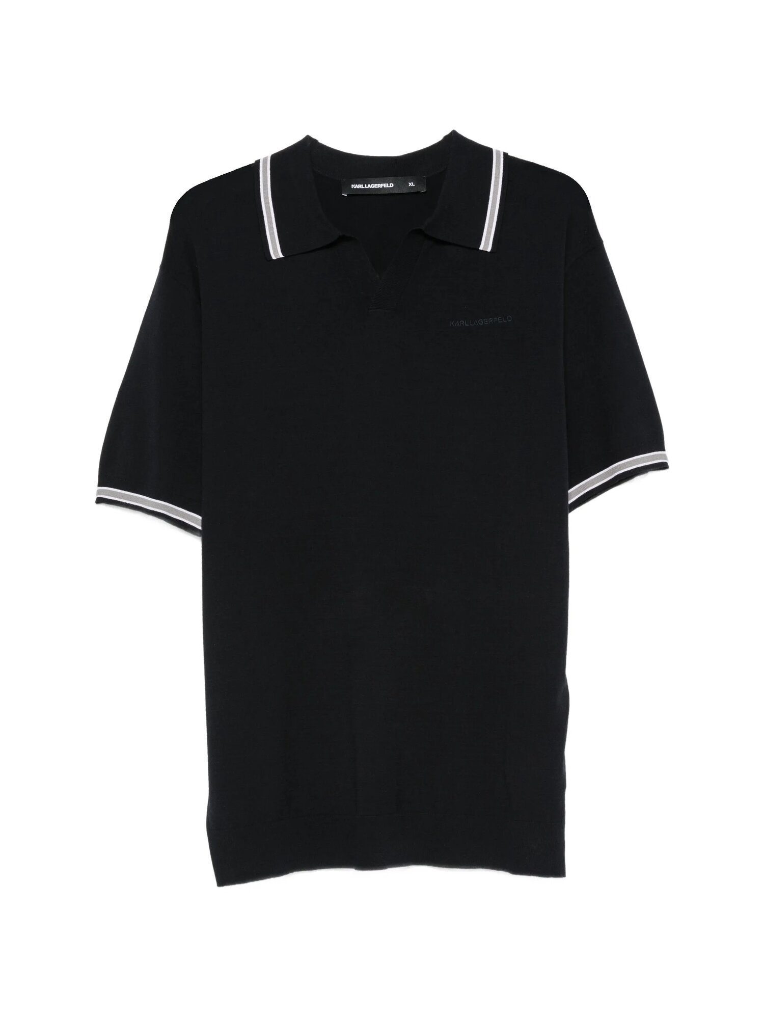 Рубашка Karl Lagerfeld Tipped-collar short-sleeve polo shirt